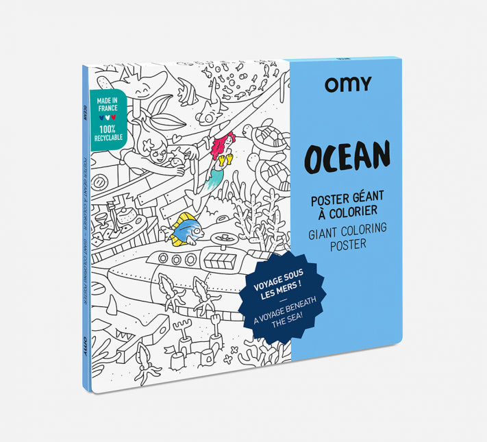 Ocean - Giant Colouring Poster – Popbox shop