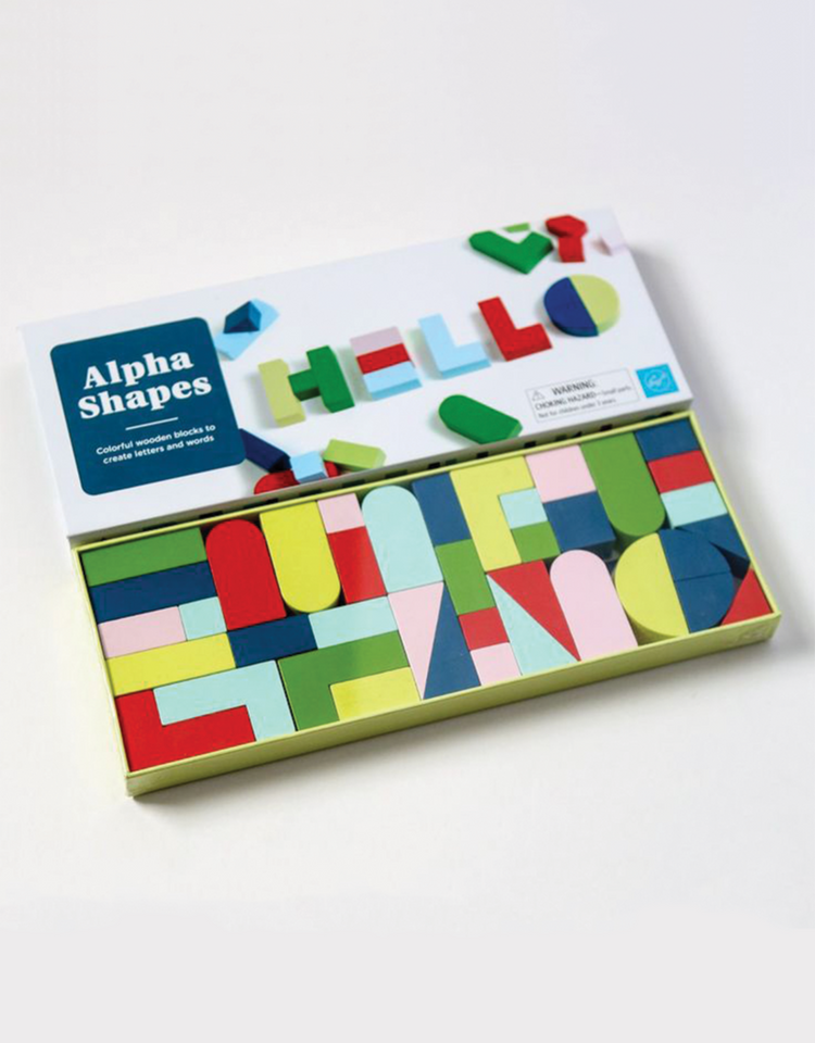 ‘Alpha Shapes’ wooden blocks – Popbox shop